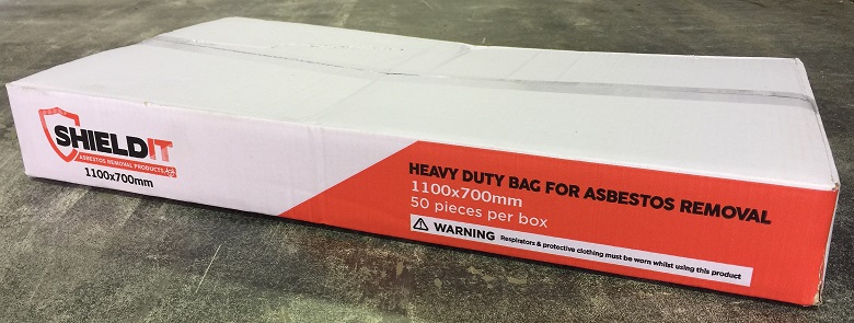 Printed Asbestos Bags - 1100mm x 700mm x 200um