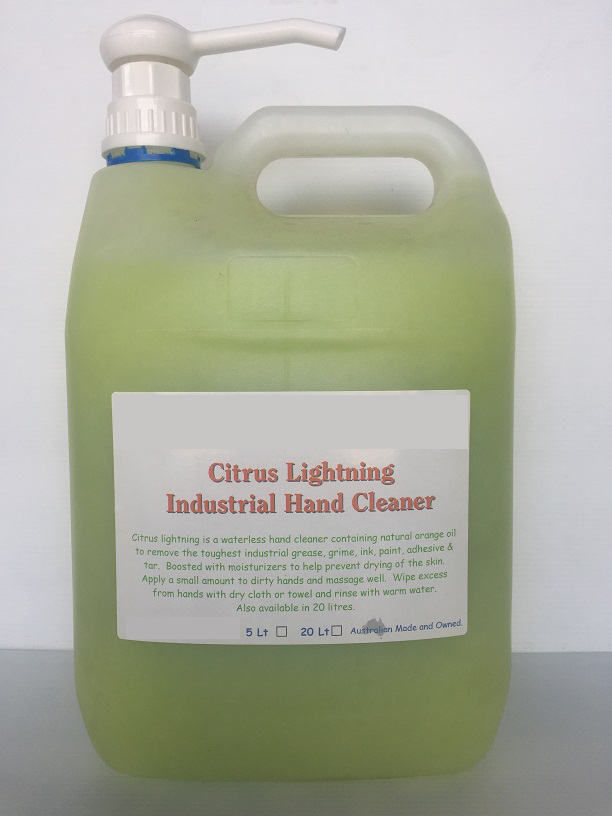 Industrial Grade Citrus Pumice Hand Cleaner - 5 litre with pump