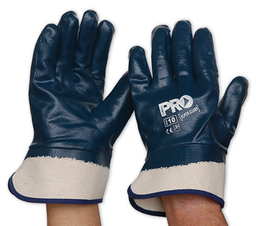 ProChoice SuperGuard Blue Full Dip Nitrile Gloves with Safety Cuff ...
