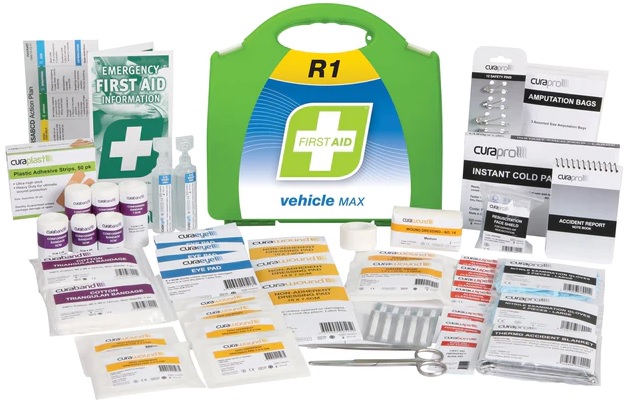 R1 Vehicle Max First Aid Kit - Plastic Portable