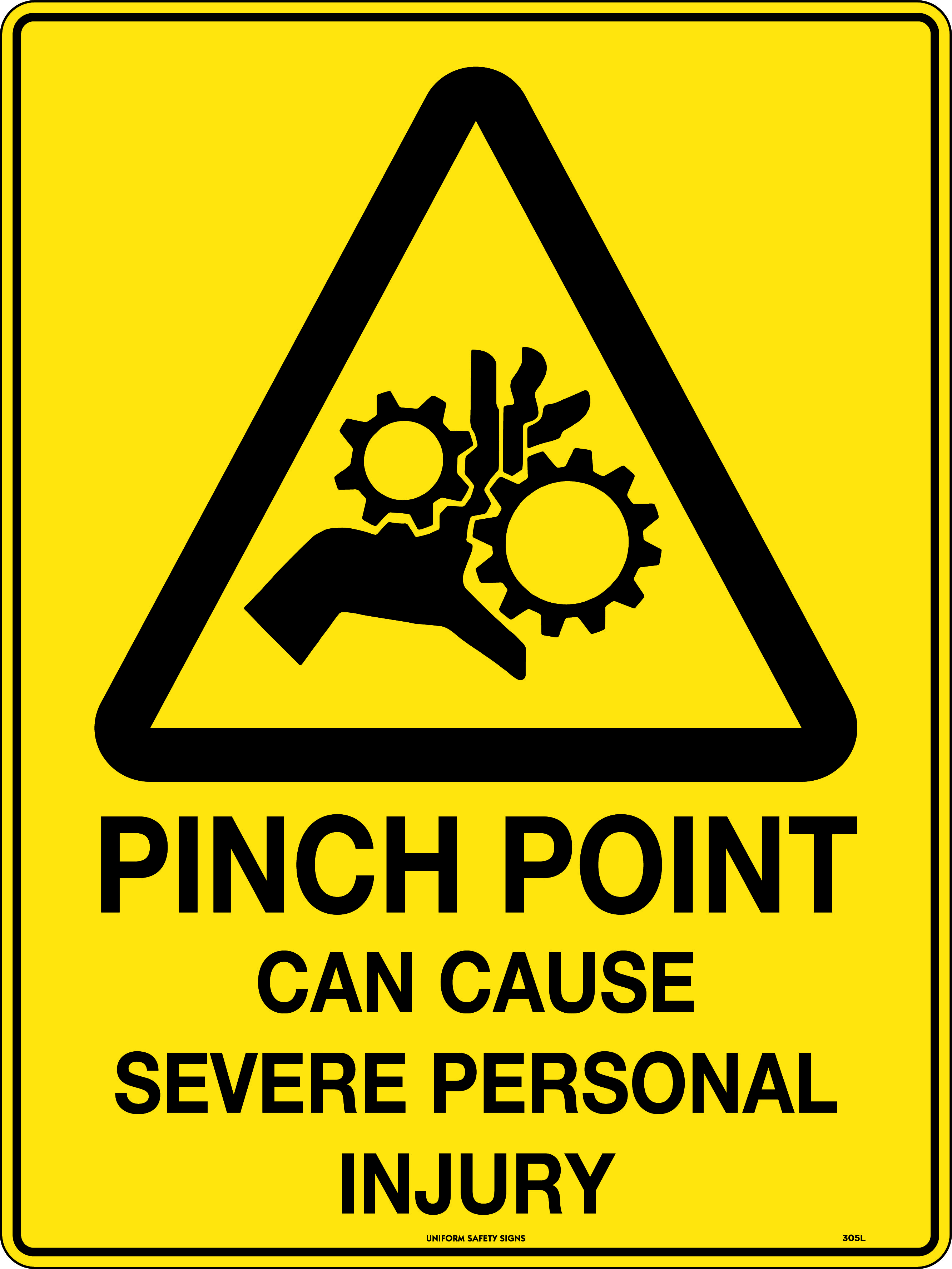 Pinch Point - Can Cause Severe Personal Injury
