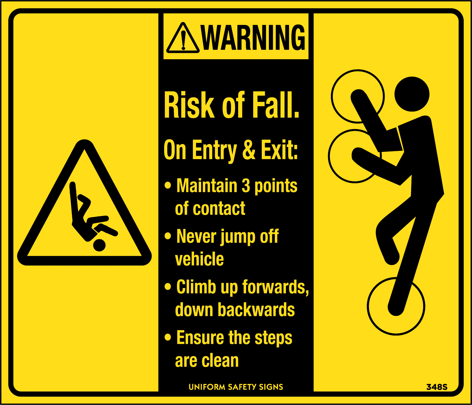 Warning - Risk Of Fall On Entry & Exit