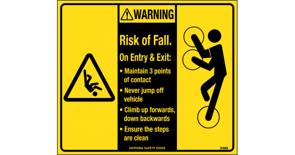 Warning - Risk Of Fall On Entry & Exit