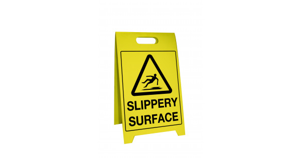 Corflute Sign Stand - Slippery Surface