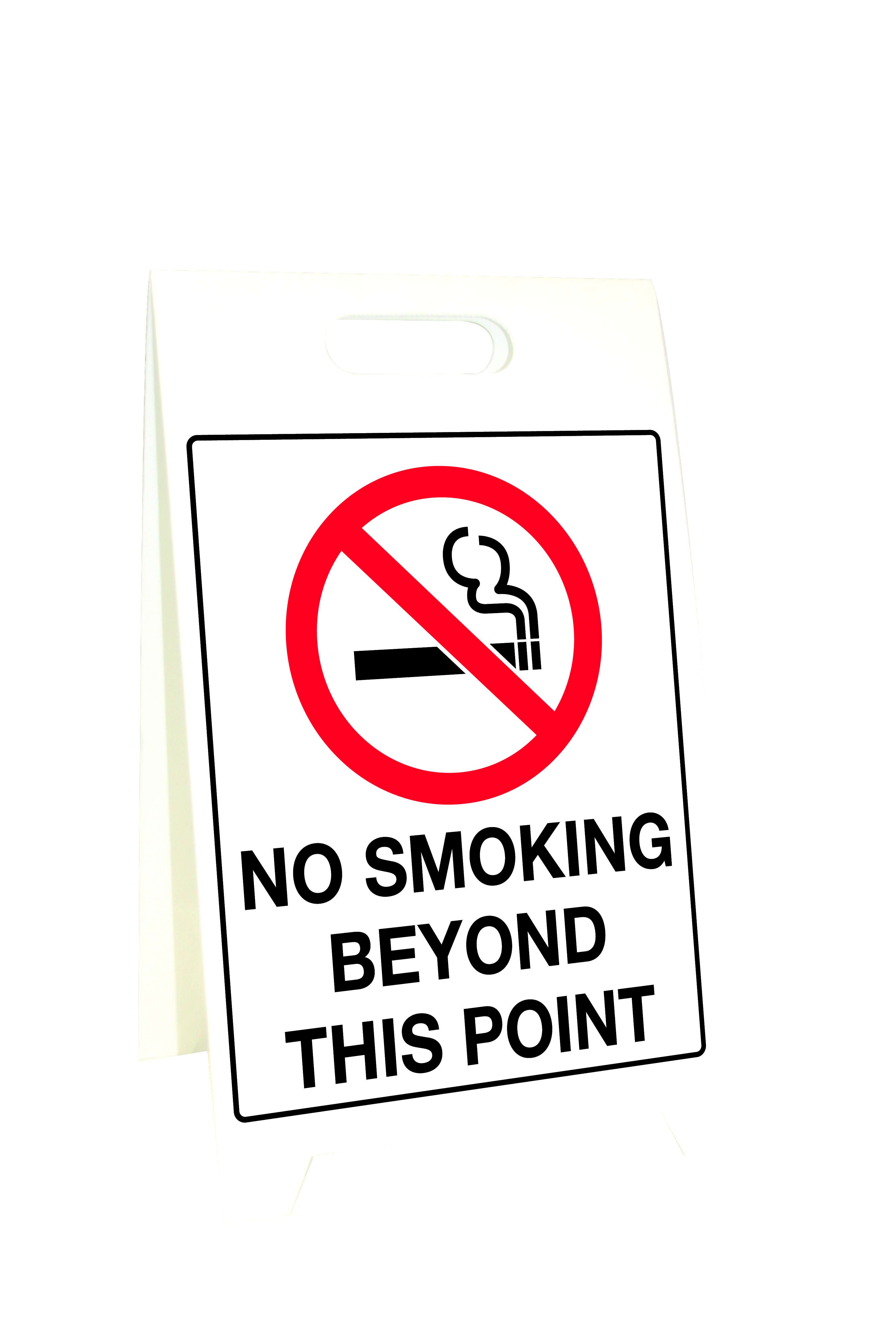 Corflute Sign Stand - No Smoking Beyond This Point