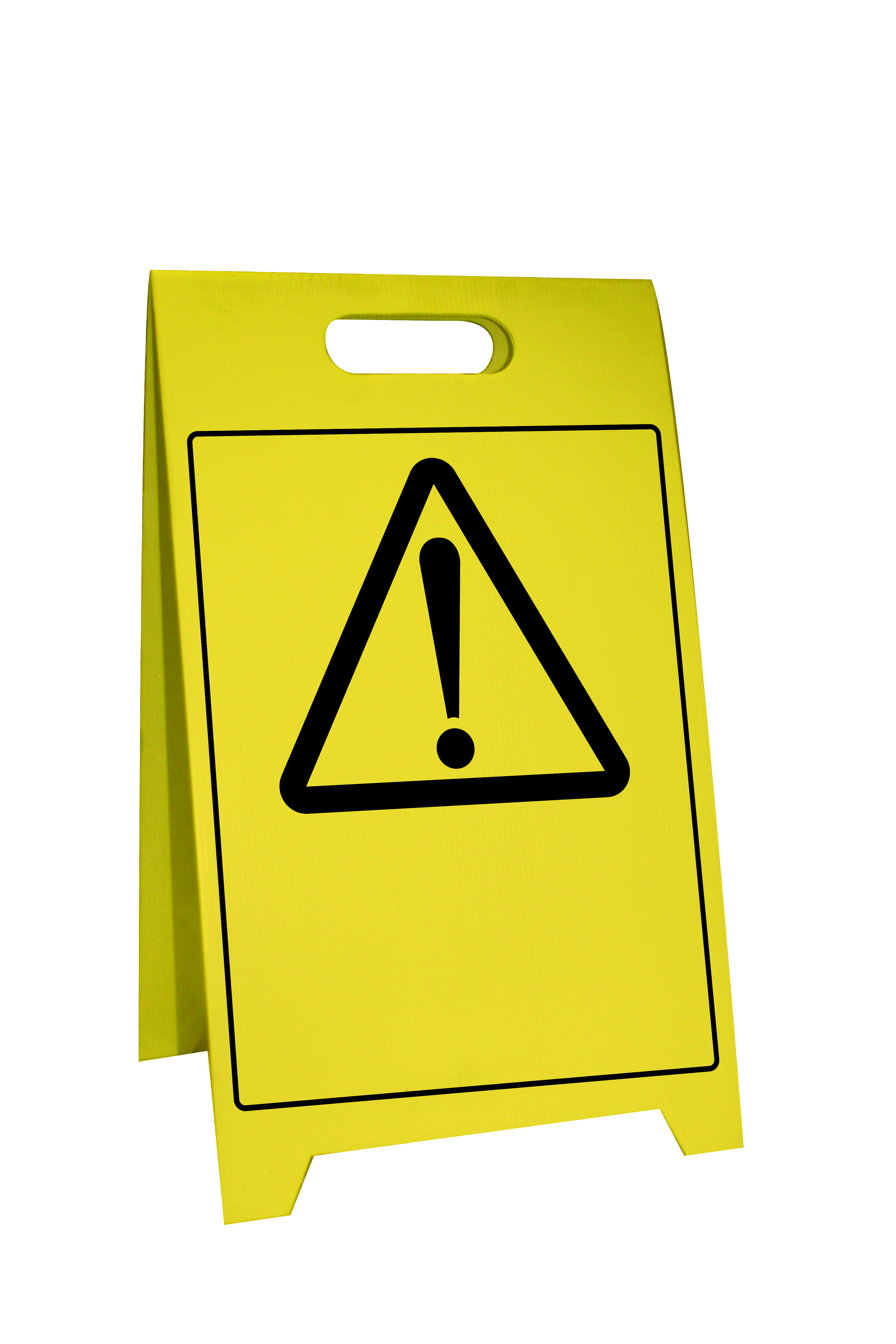 Corflute Sign Stand - Caution Custom