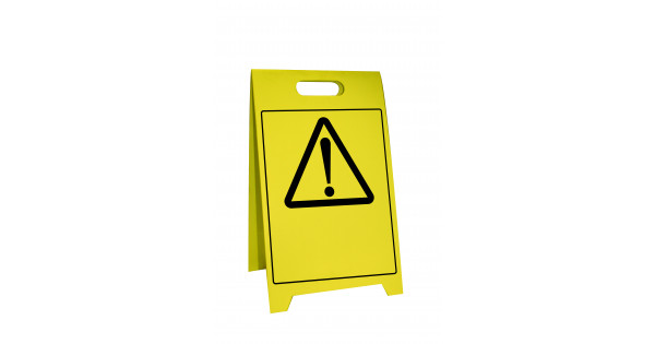Corflute Sign Stand - Caution Custom