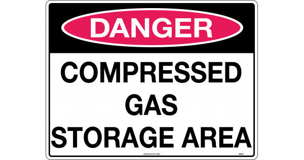 Danger - Compressed Gas Storage Area