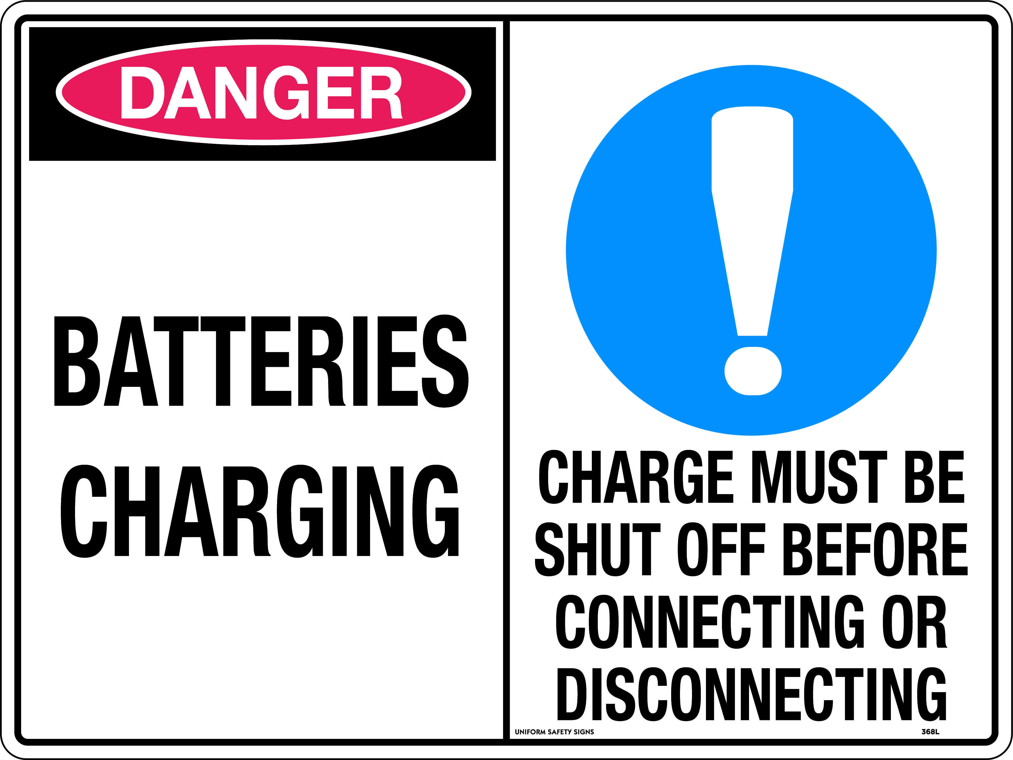 Batteries Charging/Charge Must Be Shut Off