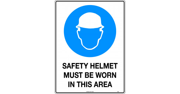 Safety Helmet Must Be Worn In This Area
