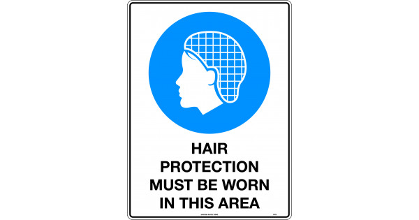 Hair Protection Must Be Worn In This Area