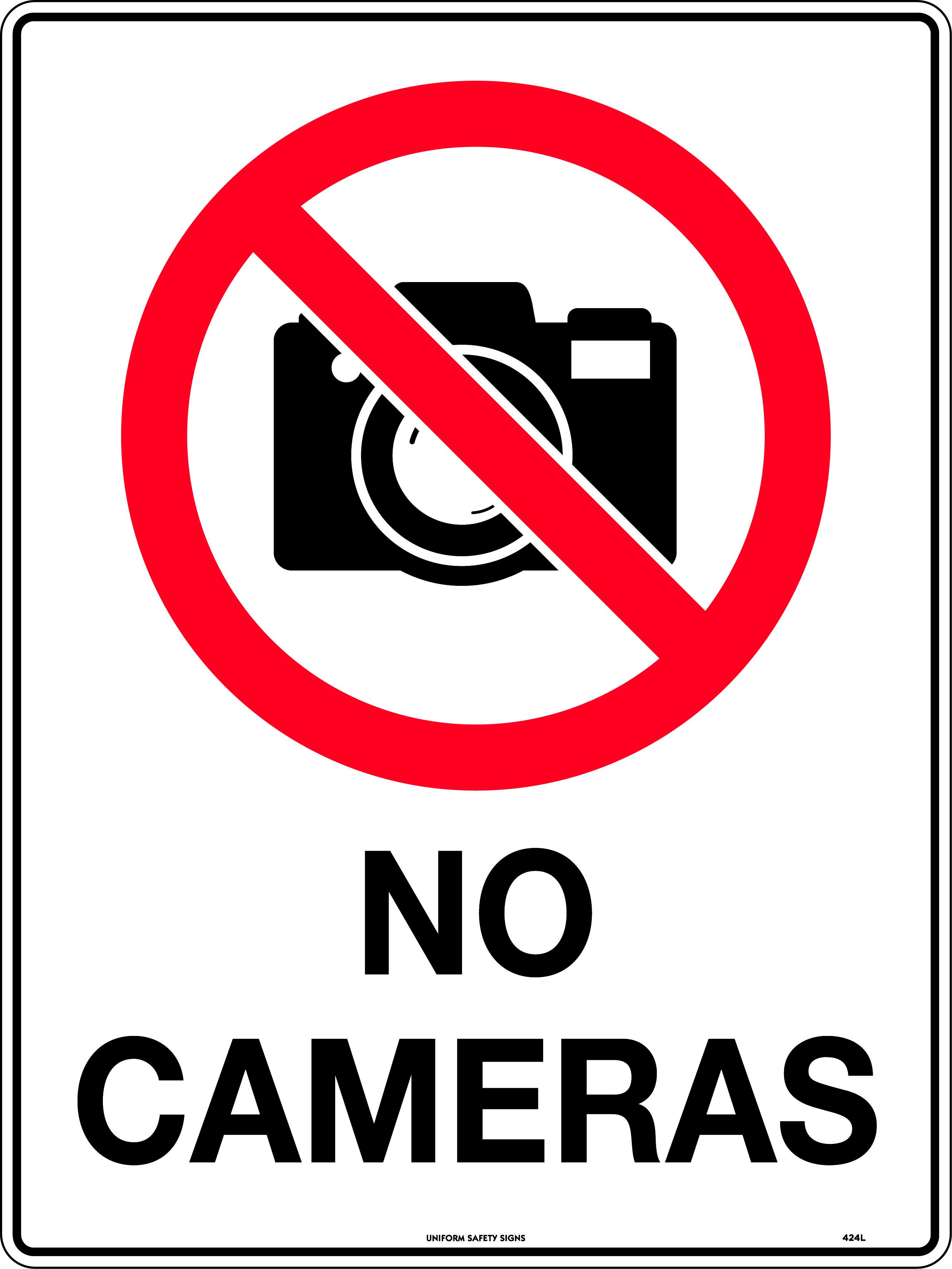 No Cameras